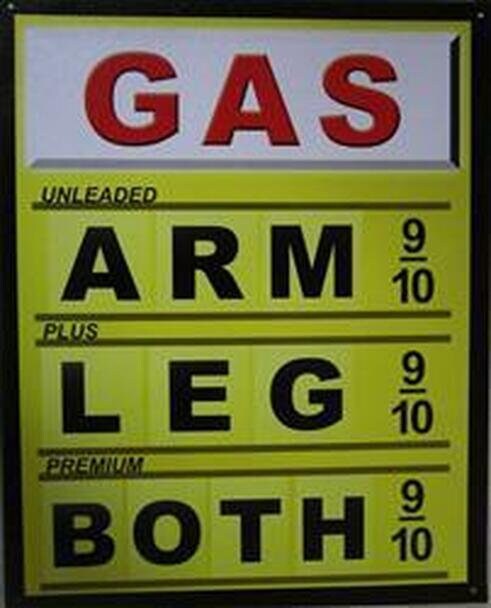 Gasoline Prices Metal Sign - Etsy