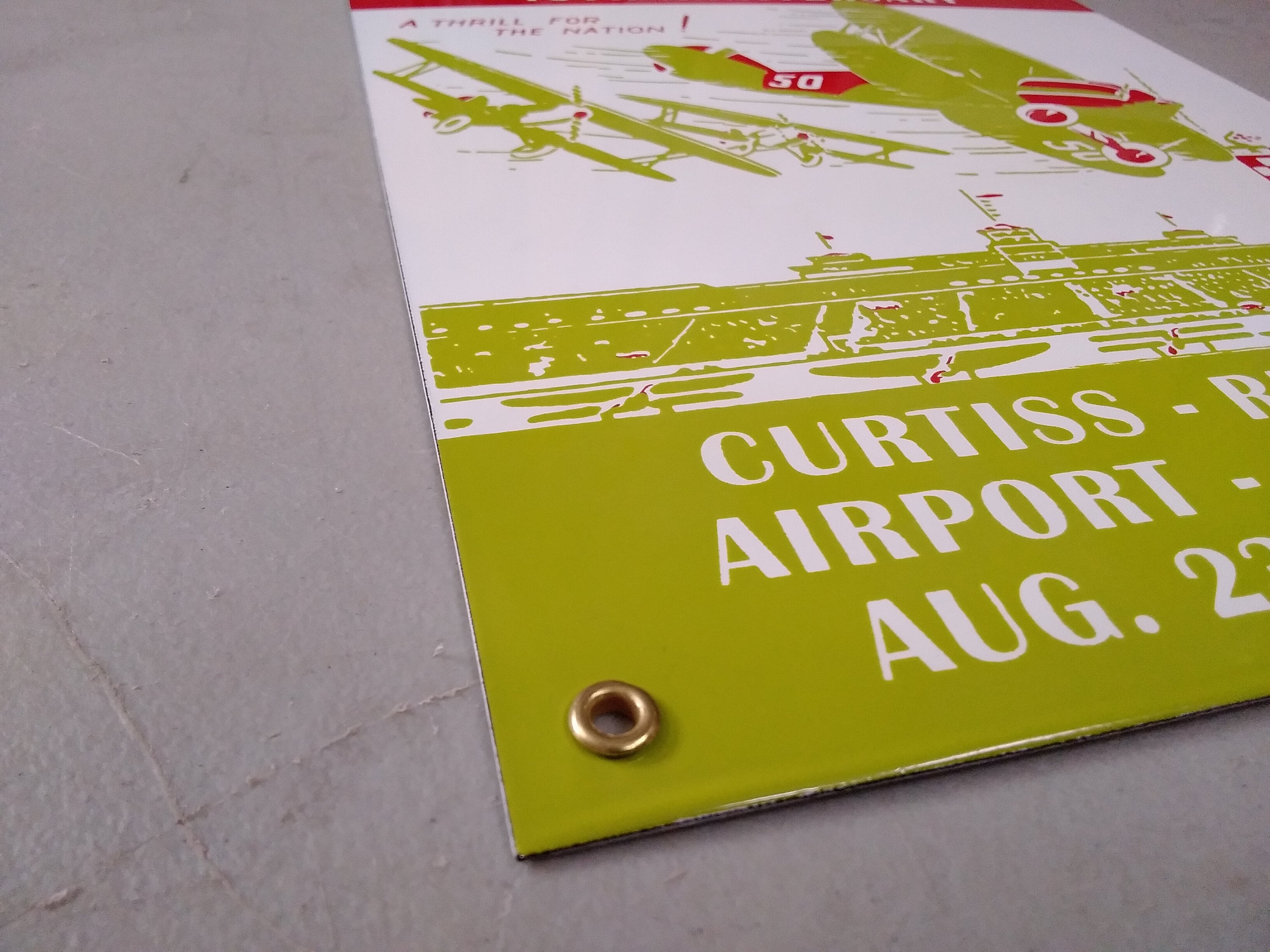 1930 National Air Races Porcelain Sign - Etsy