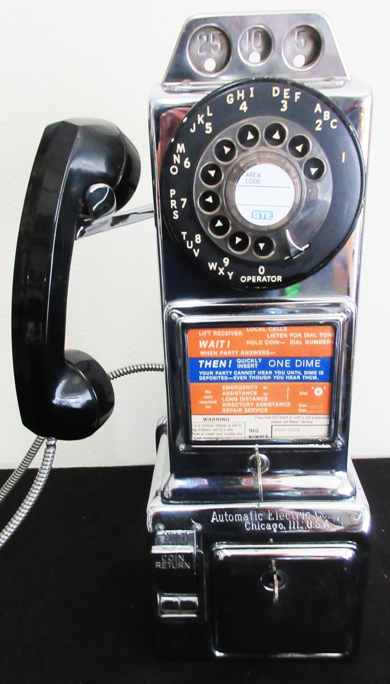 Vintage Pay Telephone, Circa 1950's Fully Restored With Ringer 1075.00 ...