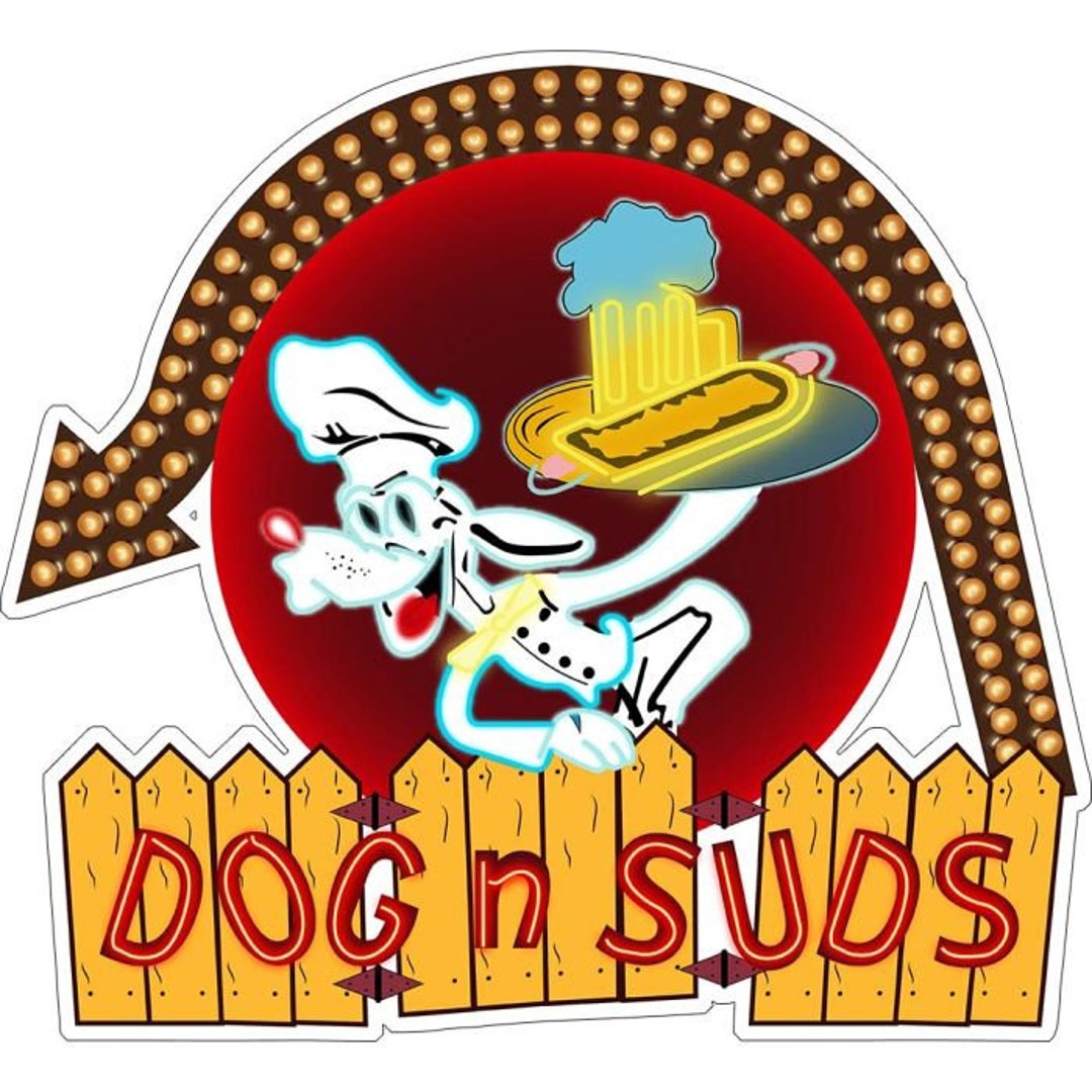 Dog N Suds Laser Cut Metal Sign 14" X 13" NOT A REAL NEON - Etsy