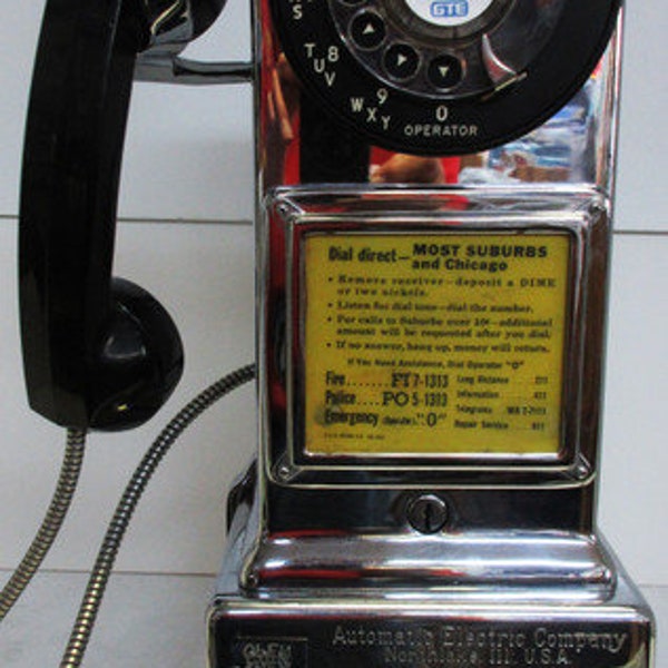 Vintage Pay Phone - Etsy