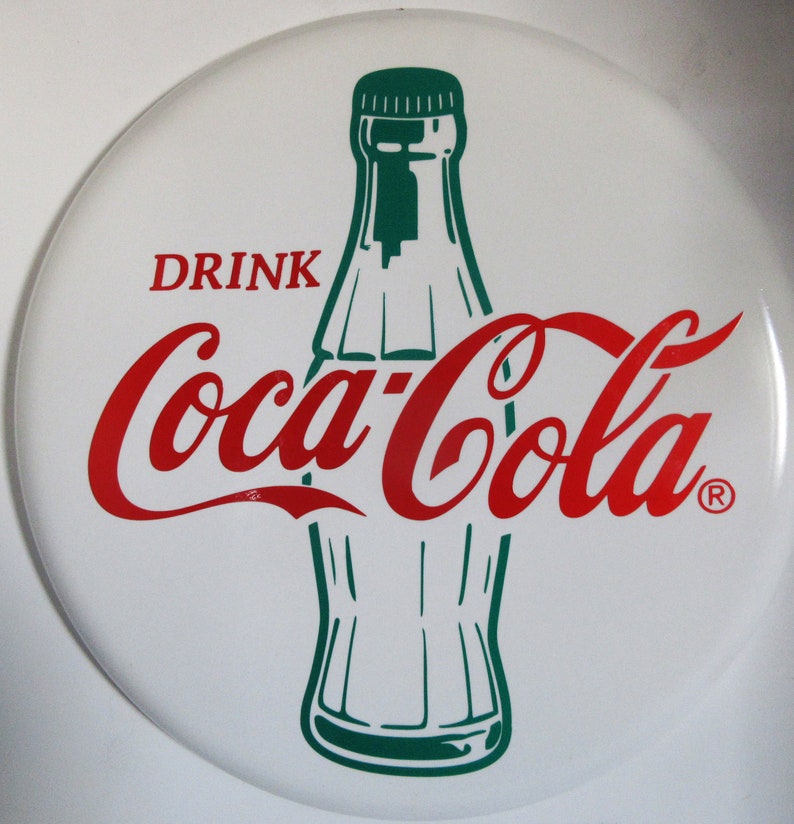 Coca-cola 18 Round Coca-cola Button - Etsy