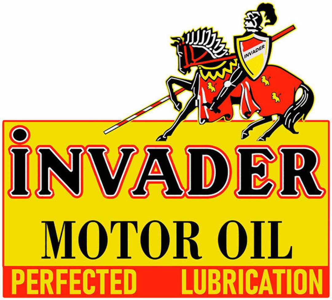Invader Motor Oil Laser Cut Metal Sign - Etsy