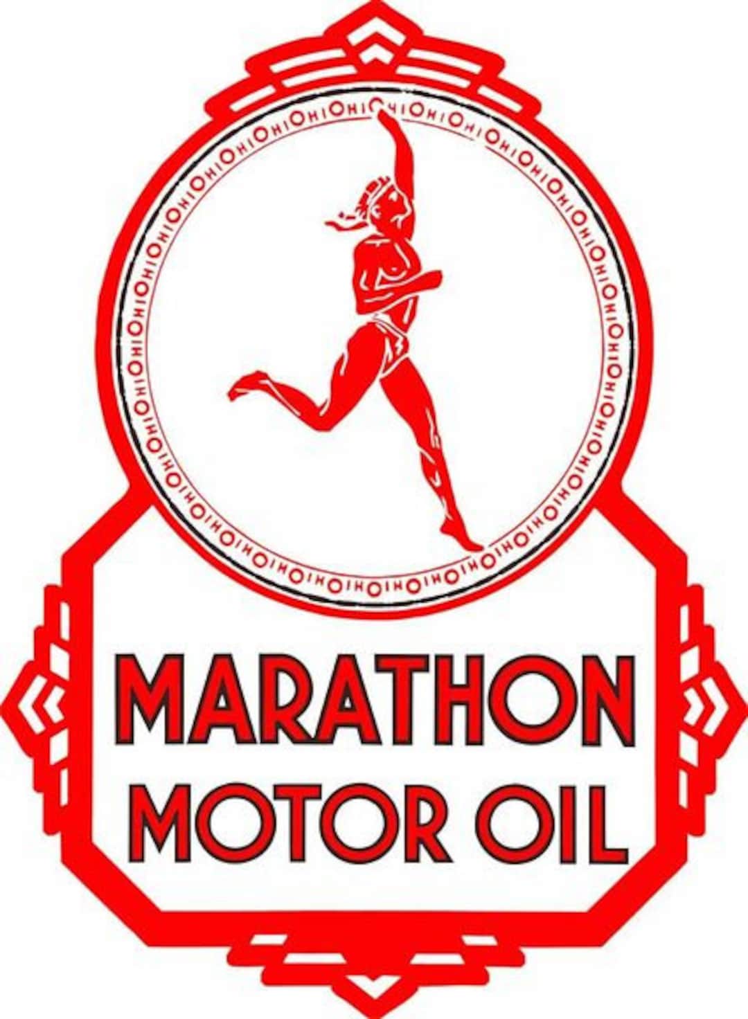 Marathon Motor Oil Plasma Cut Metal Sign - Etsy