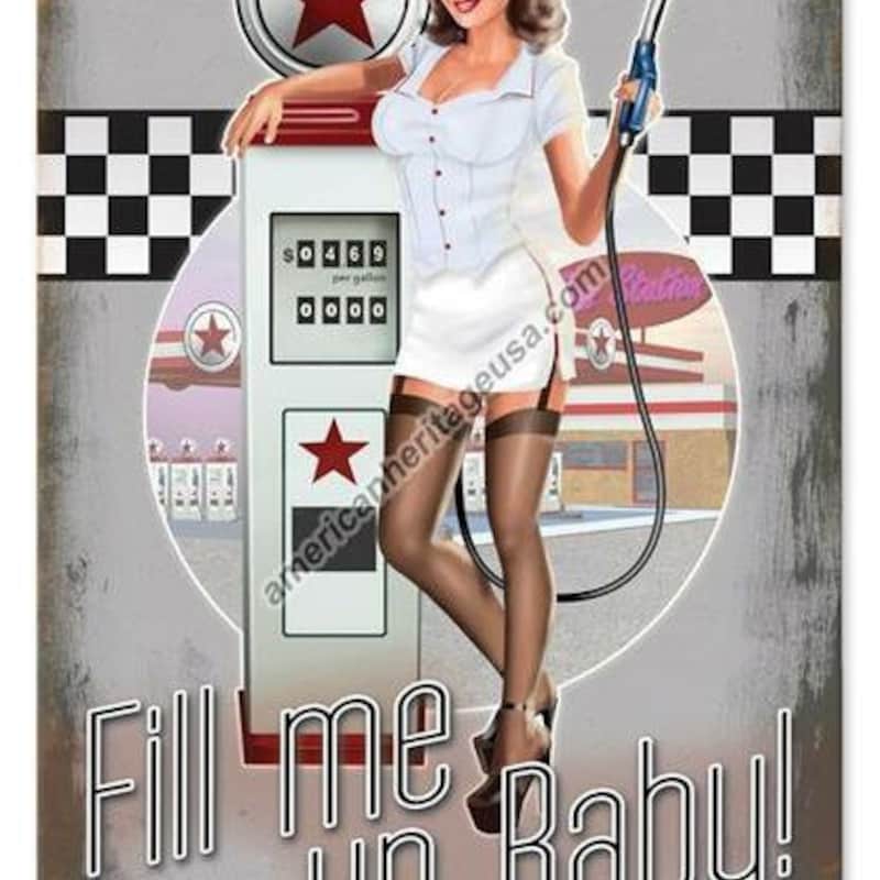 Vintage Pin up Sign - Etsy