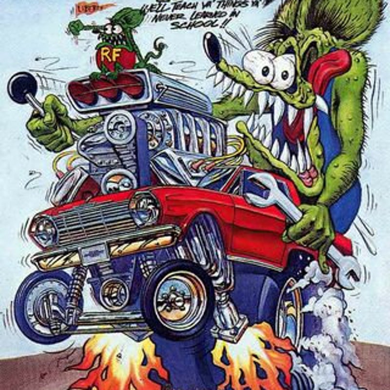 Rat Fink Motorcycle Tshirt - Etsy