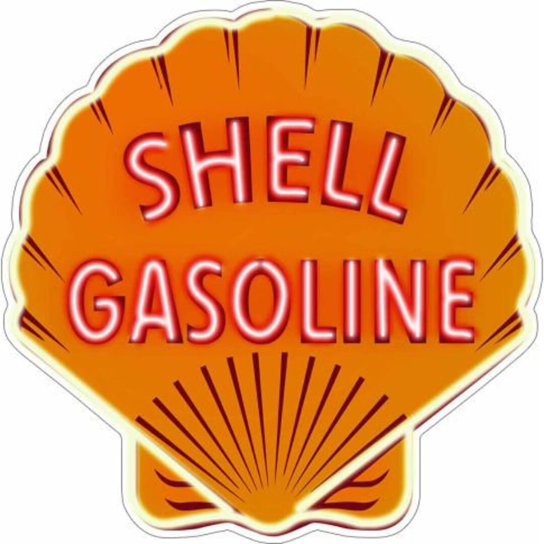 Shell Gasoline Neon Image Laser Cut Metal Advertising Sign (not Real ...
