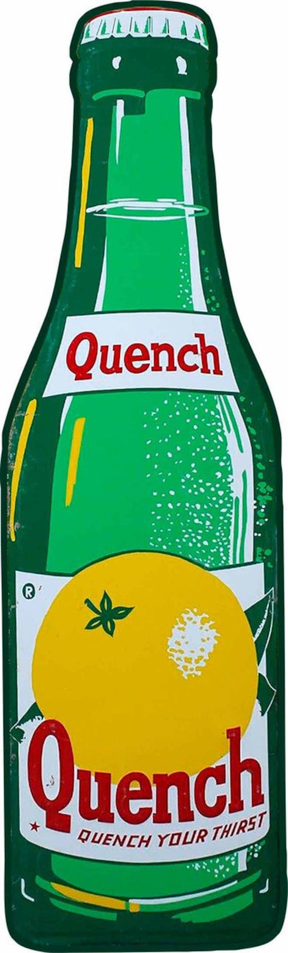 Quench Soda Bottle Laser Cut Advertising Metal Sign - Etsy