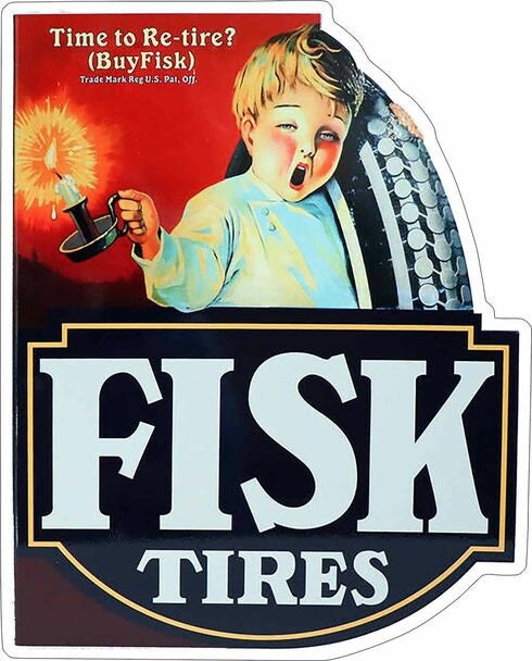 Fisk Tires Plasma Cut Advertising Metal Sign - Etsy