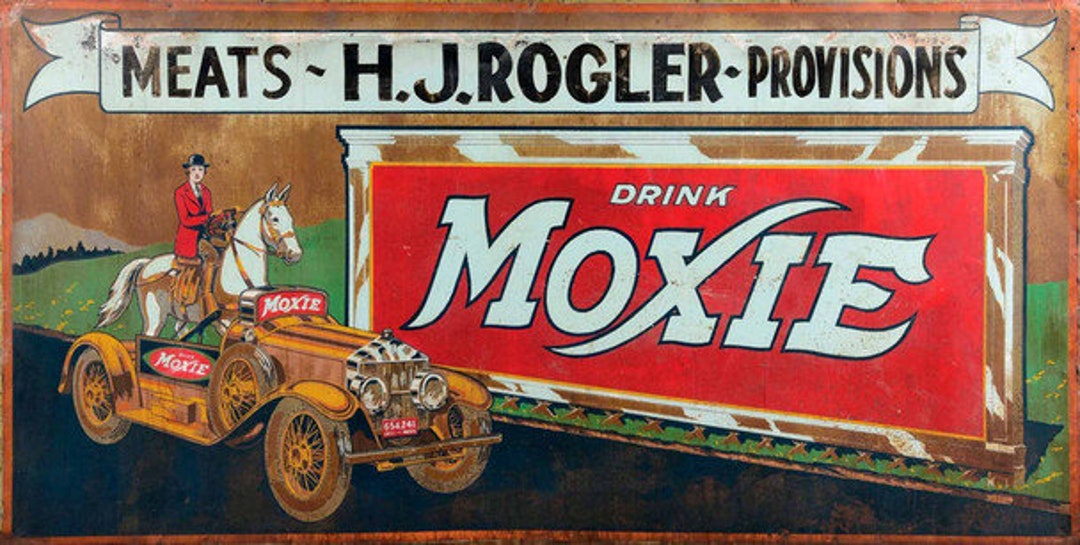 Moxie Laser Cut Metal Advertisement Sign - Etsy