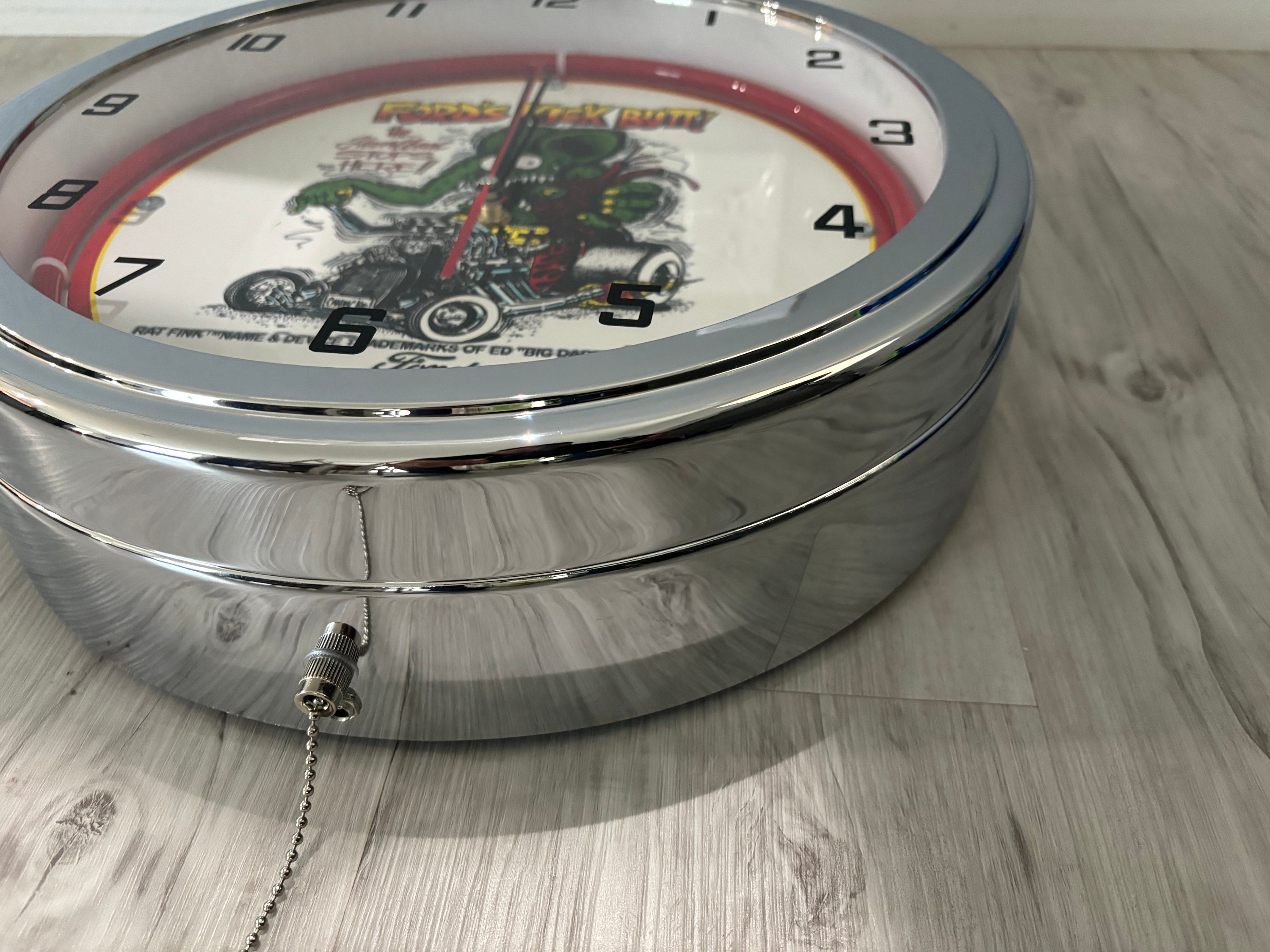 Rat Fink Neon Clock Ford - Etsy