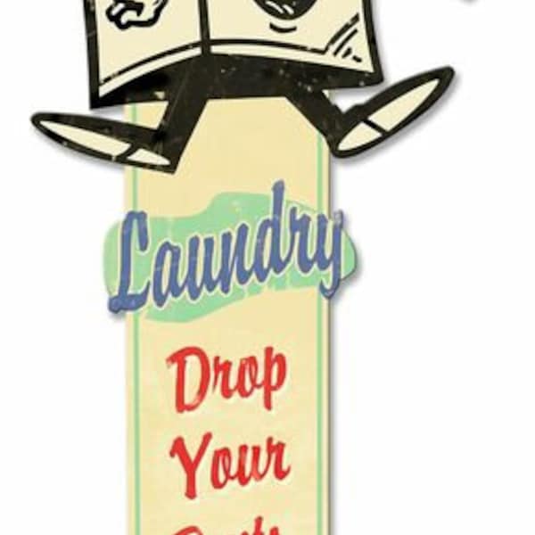 Vintage Laundry Sign - Etsy