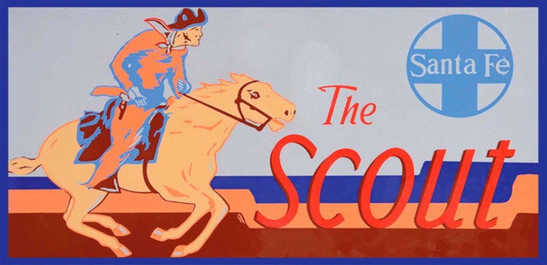 Santa Fe Scout Metal Sign - Etsy