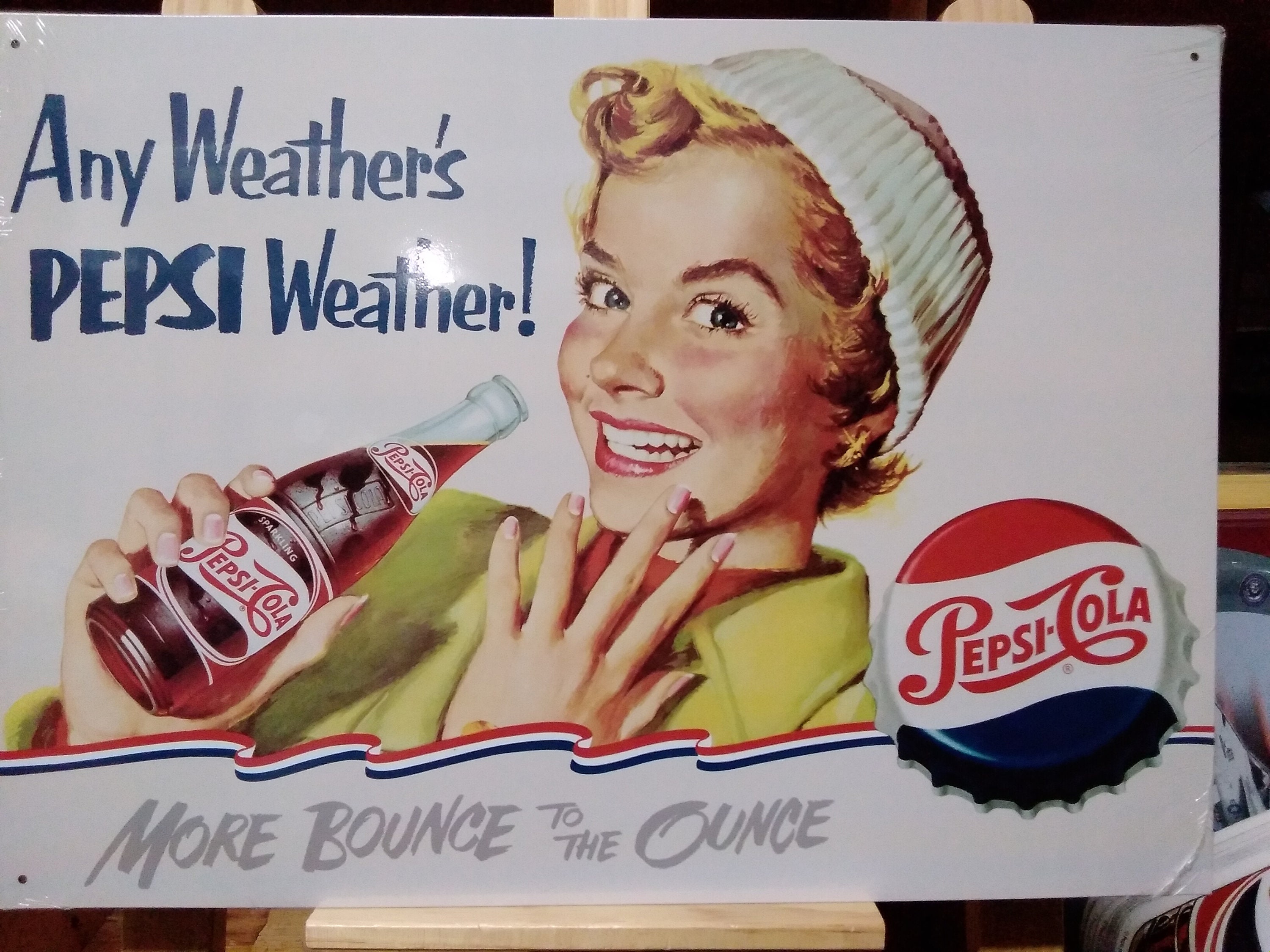 Pepsi-cola Metal Signs 3pcs Pack - Etsy