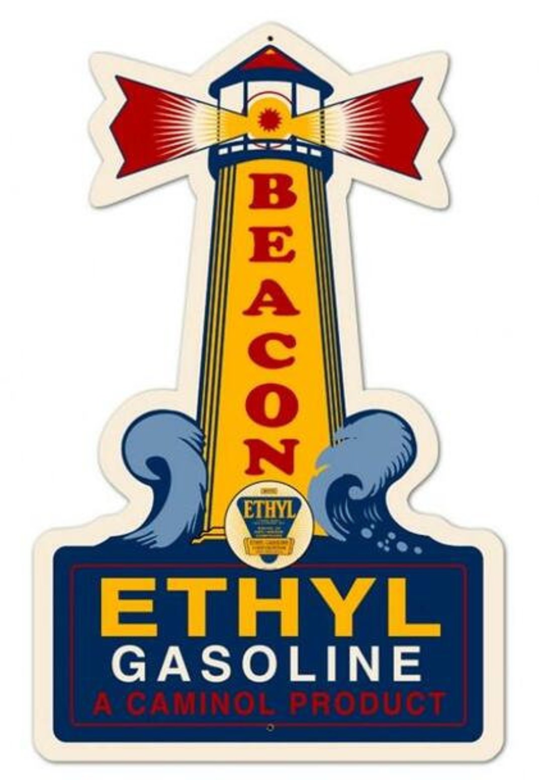 Beacon Ethyl Gasoline Plasma Cut Metal Sign - Etsy