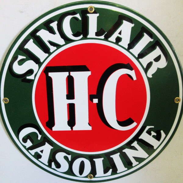 Porcelain Sinclair Sign - Etsy