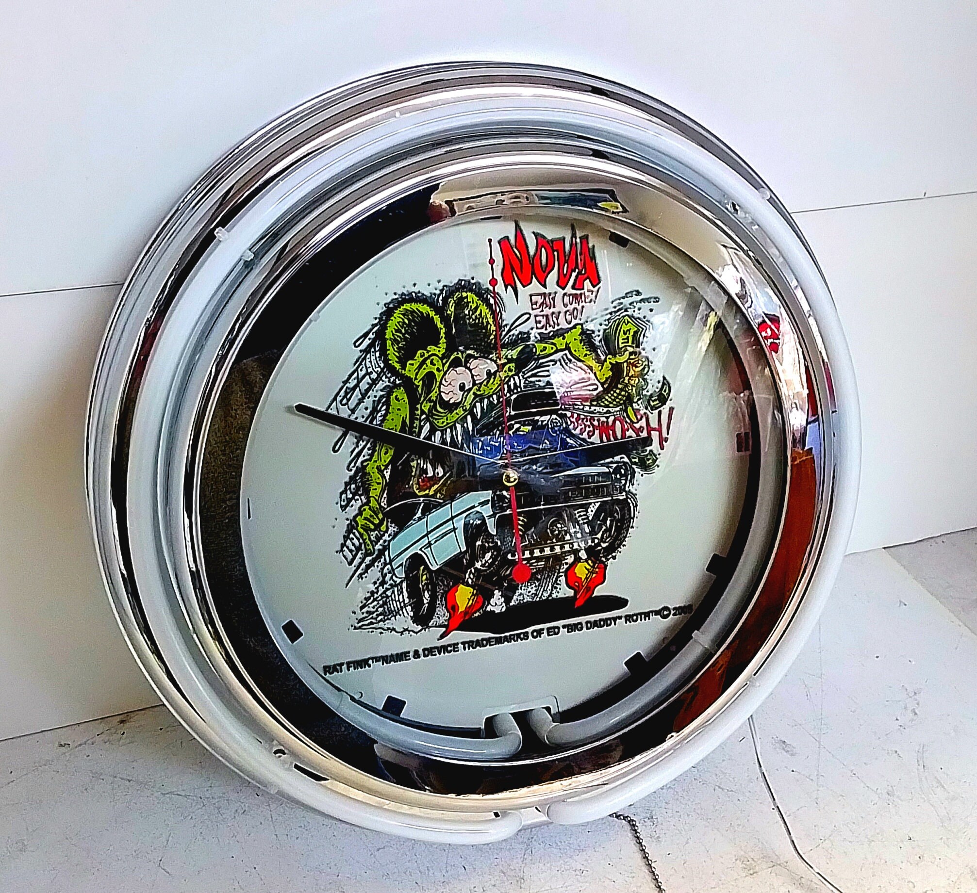 Rat Fink Double Neon Clock Nova 14.5 Diameter X 3.5 Deep - Etsy