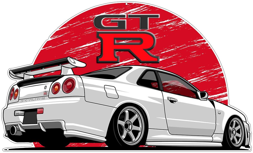 Skyline GTR Laser Cut Out Sign - Etsy