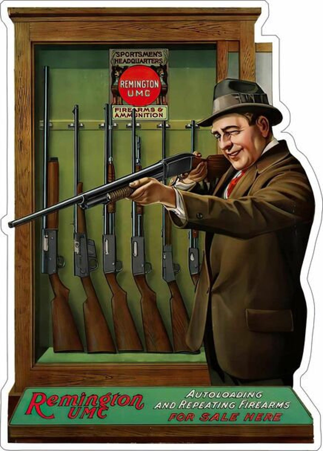 Remington Firearms Metal Advertising Sign - Etsy