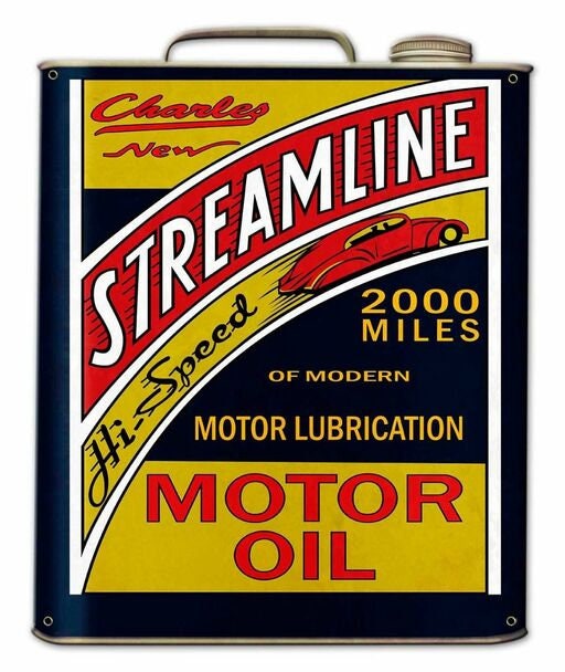 Motor Oil Metal Sign - Etsy