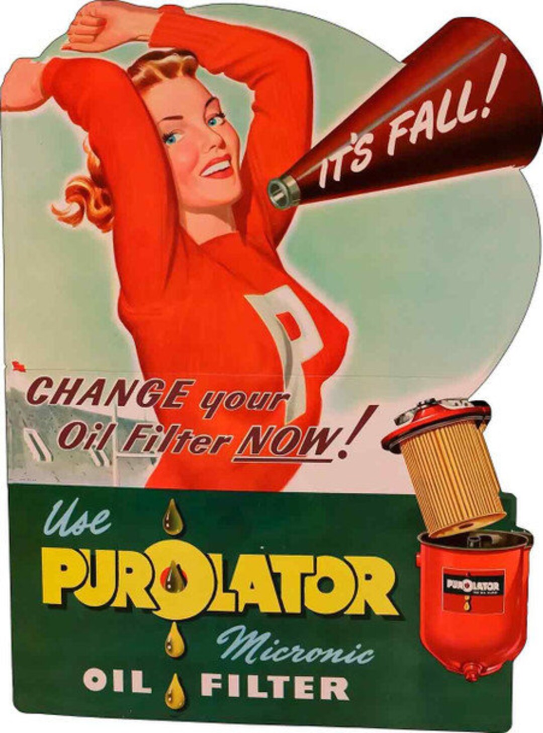 Purolator Oil Filter Metal Advertising Sign - Etsy
