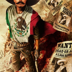 Mexican Flag ( Emiliano Zapata ) - Etsy