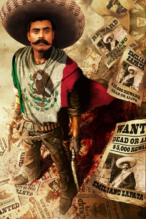 Mexican Flag Emiliano Zapata - Etsy