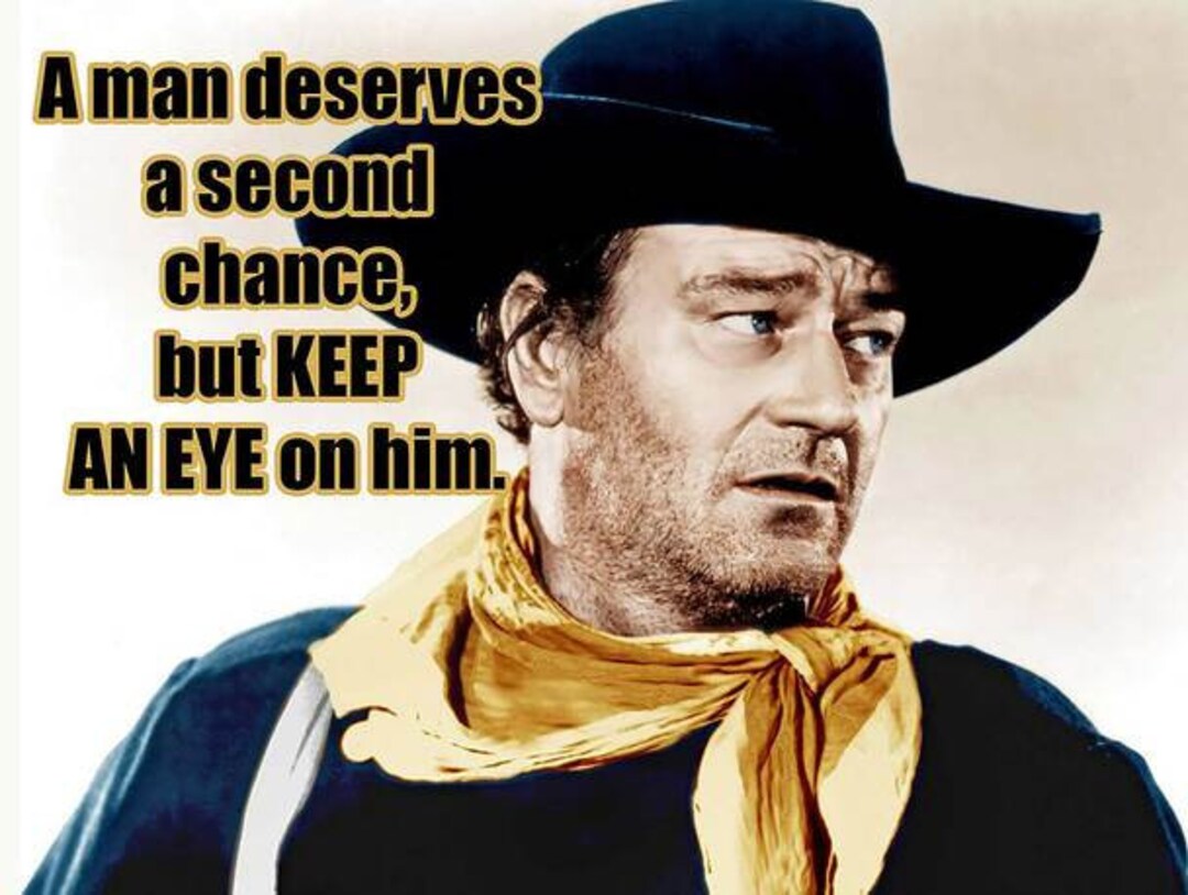 John Wayne Quote Metal Sign - Etsy
