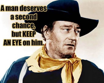 John Wayne Americans Metal Sign | Etsy