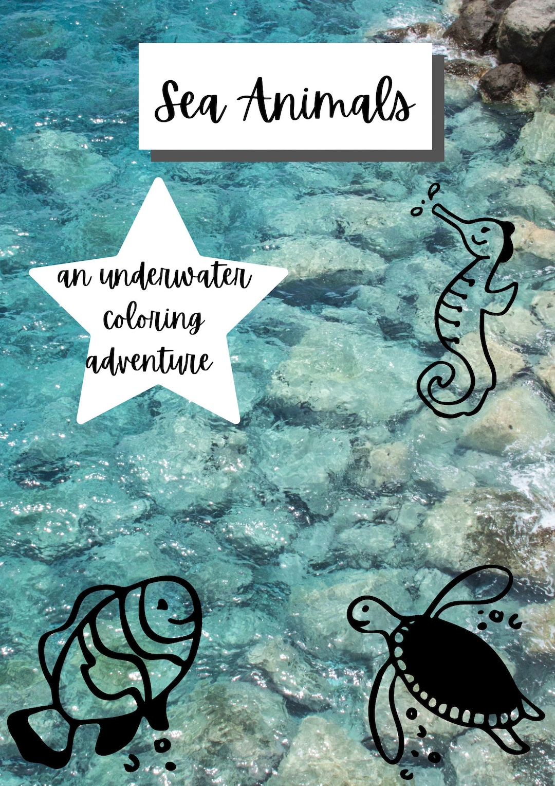 Sea Animals Coloring Book/digital/instant Download - Etsy