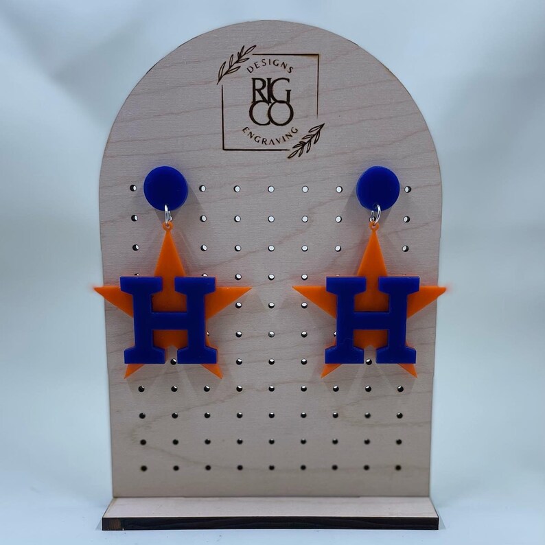 Astros Star H Earrings - Etsy