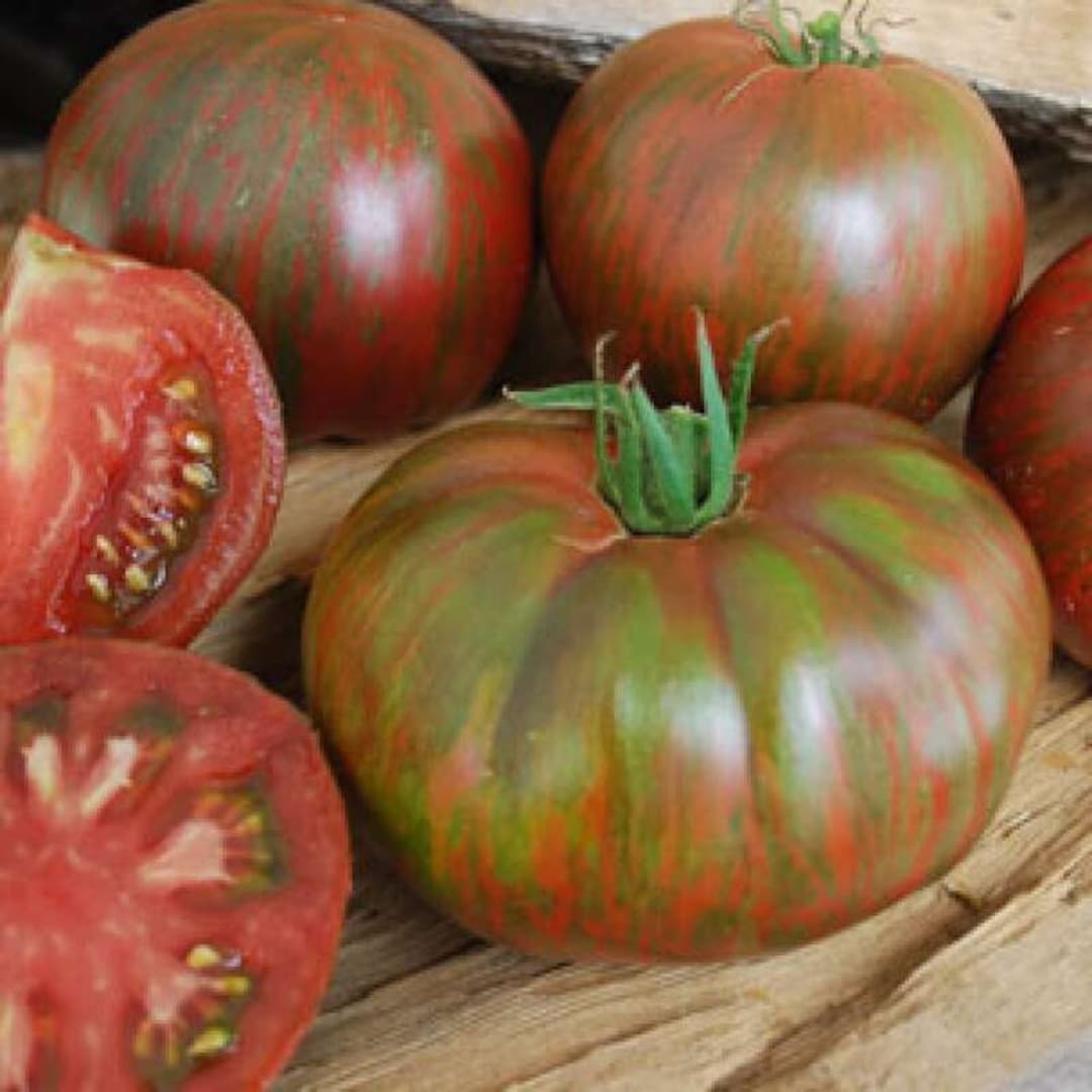 Pink Berkeley Tie-dye, Tomato, 20 Heirloom Seeds Grown to Organic ...