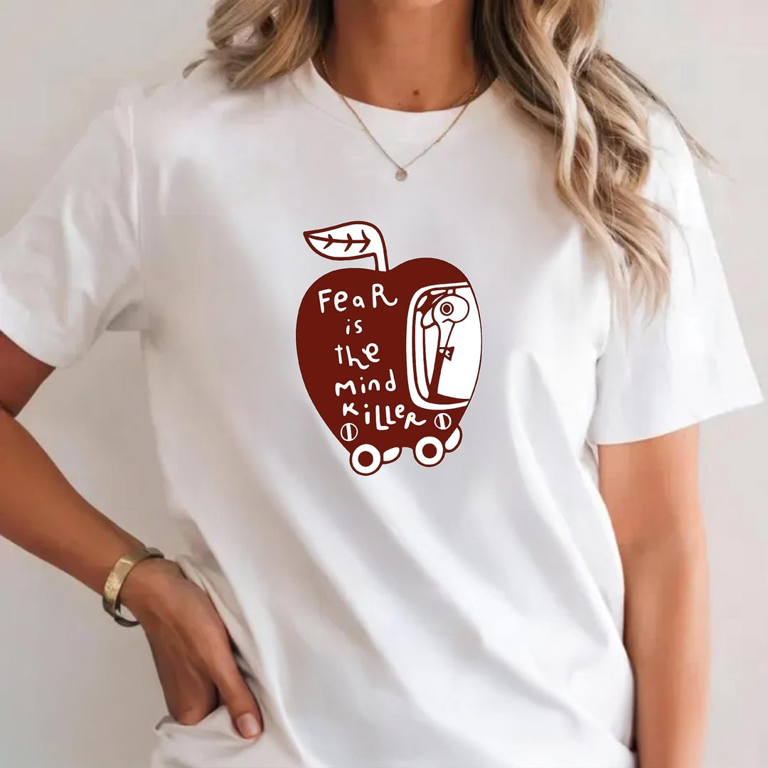 Fear is the Mind Killer Shirt, Funny Worm Tee, Mental Health Graphic T ...