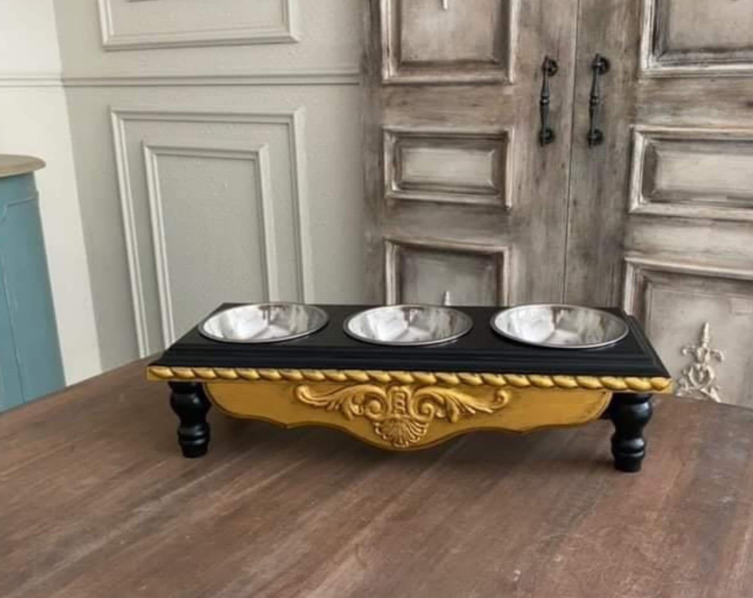 Raised Small Dog Bowl,pet Feeder,custom Modern Elevated Dog Bowl Stand ...