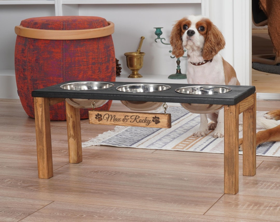 Custom 3 Bowl Feeding Stand,pet Feeder,food Station, Raised Dog Bowl ...