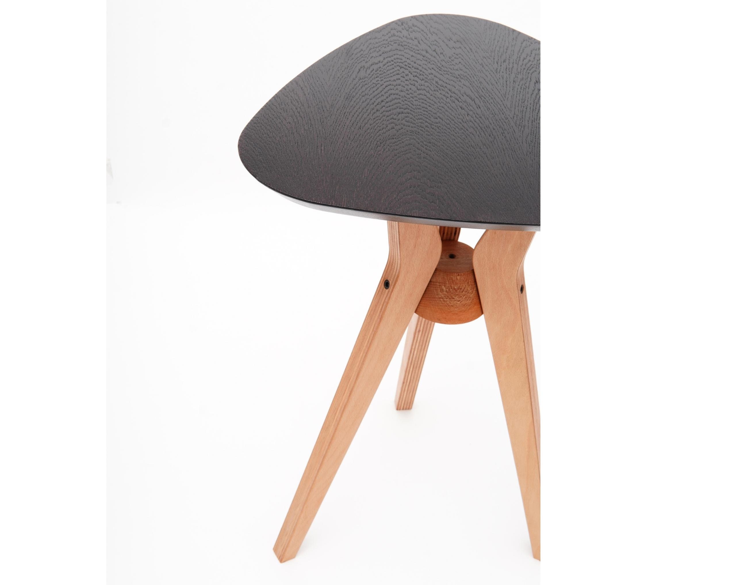 Oak Triangle Corner Table Solid Wood End Table Cross Legs - Etsy