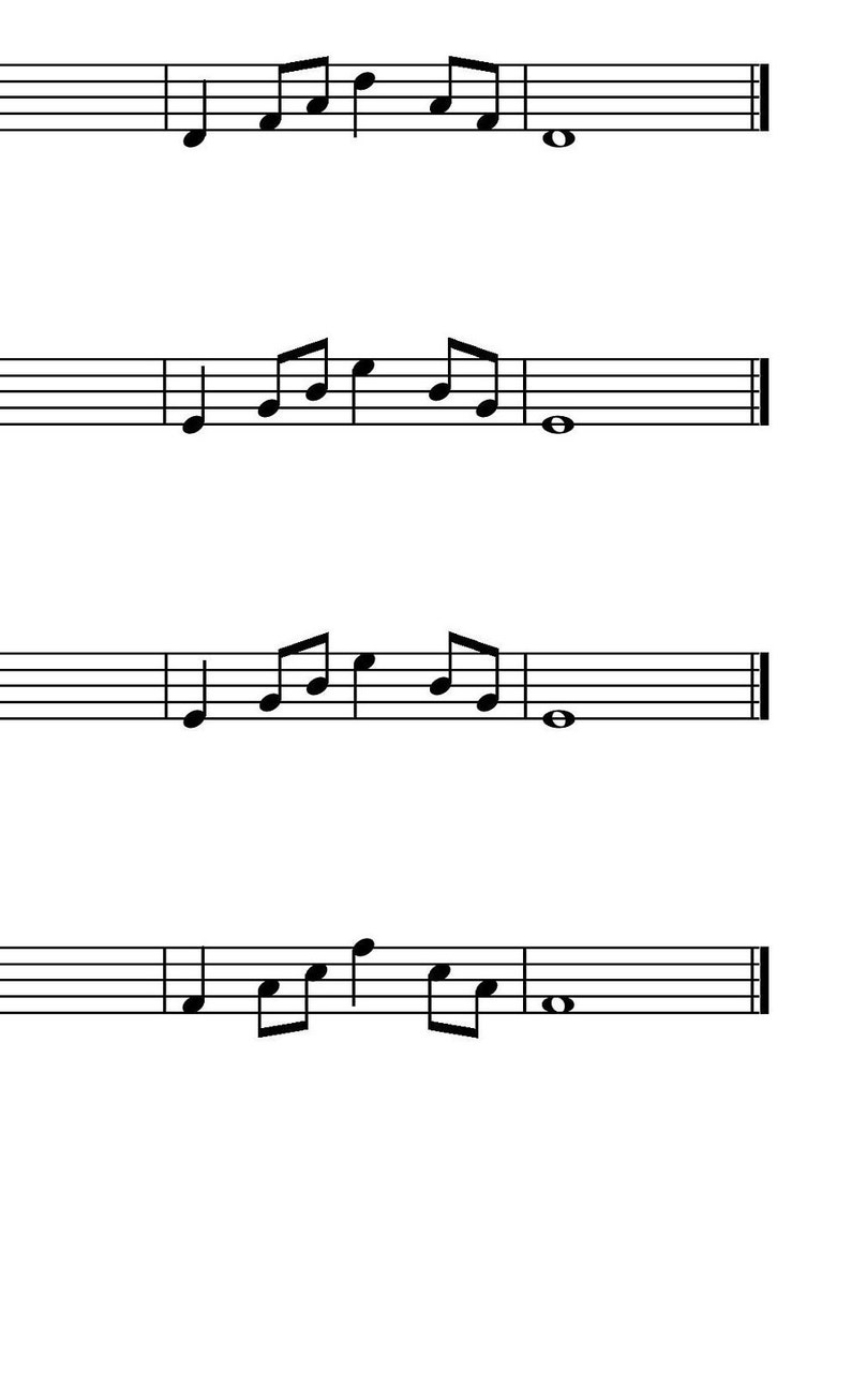 Major Scales, Treble Clef, Printable Music Scales, Music Staff Paper ...