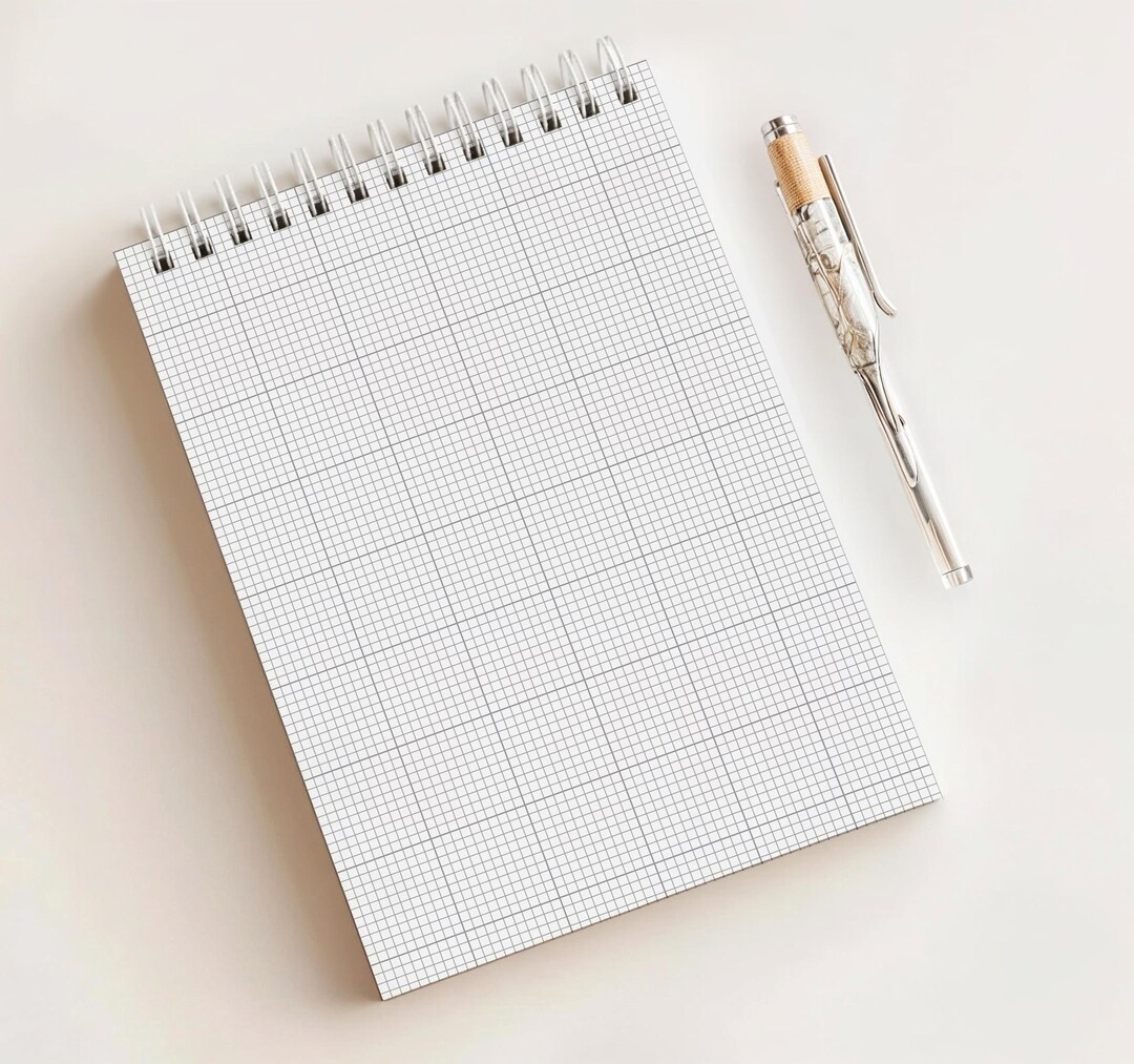 10 Squares per Inch Notepad • Precision Graph Paper • 200 Pages • A5 ...