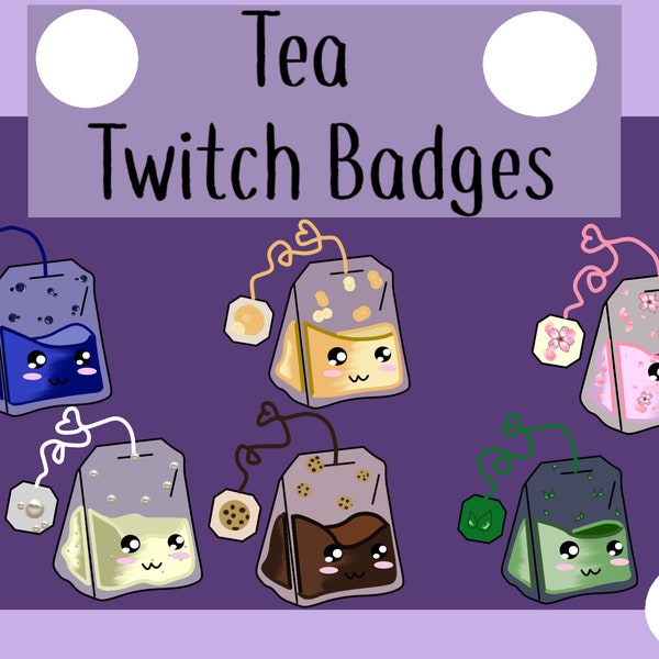 Twitch Badges Tea Bag - Etsy