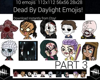 X10 Dead by Daylight Chibi Killers PART 1 / Scary Emojis / - Etsy