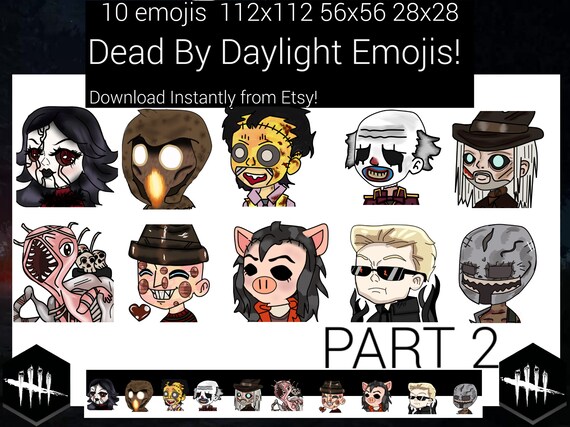 X10 Dead by Daylight Chibi Killers PART 2 / Scary Emojis / - Etsy