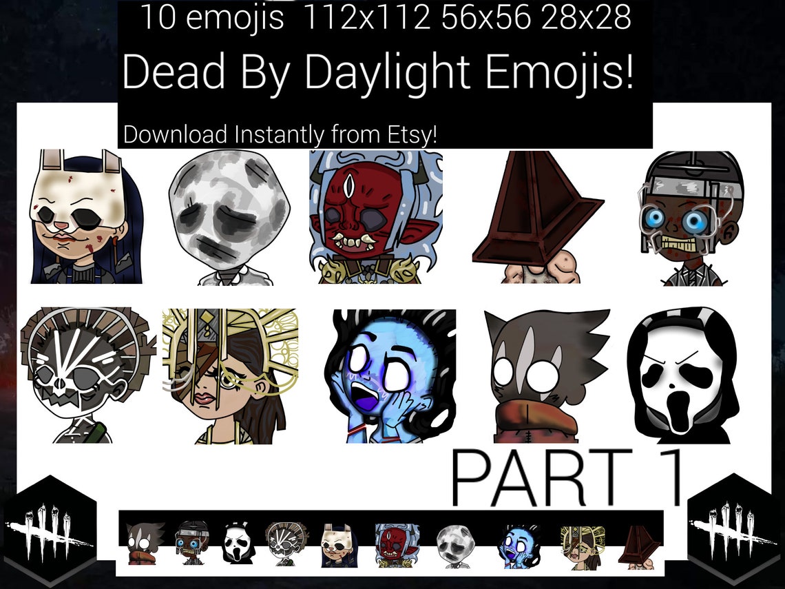 X10 Dead by Daylight Chibi Killers PART 1 / Scary Emojis / - Etsy