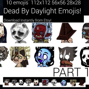 X10 Dead by Daylight Chibi Killers PART 1 / Scary Emojis / - Etsy