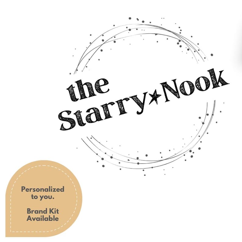 Personalized Whimsical Starry Logo – A Magical Brand Identity - Etsy