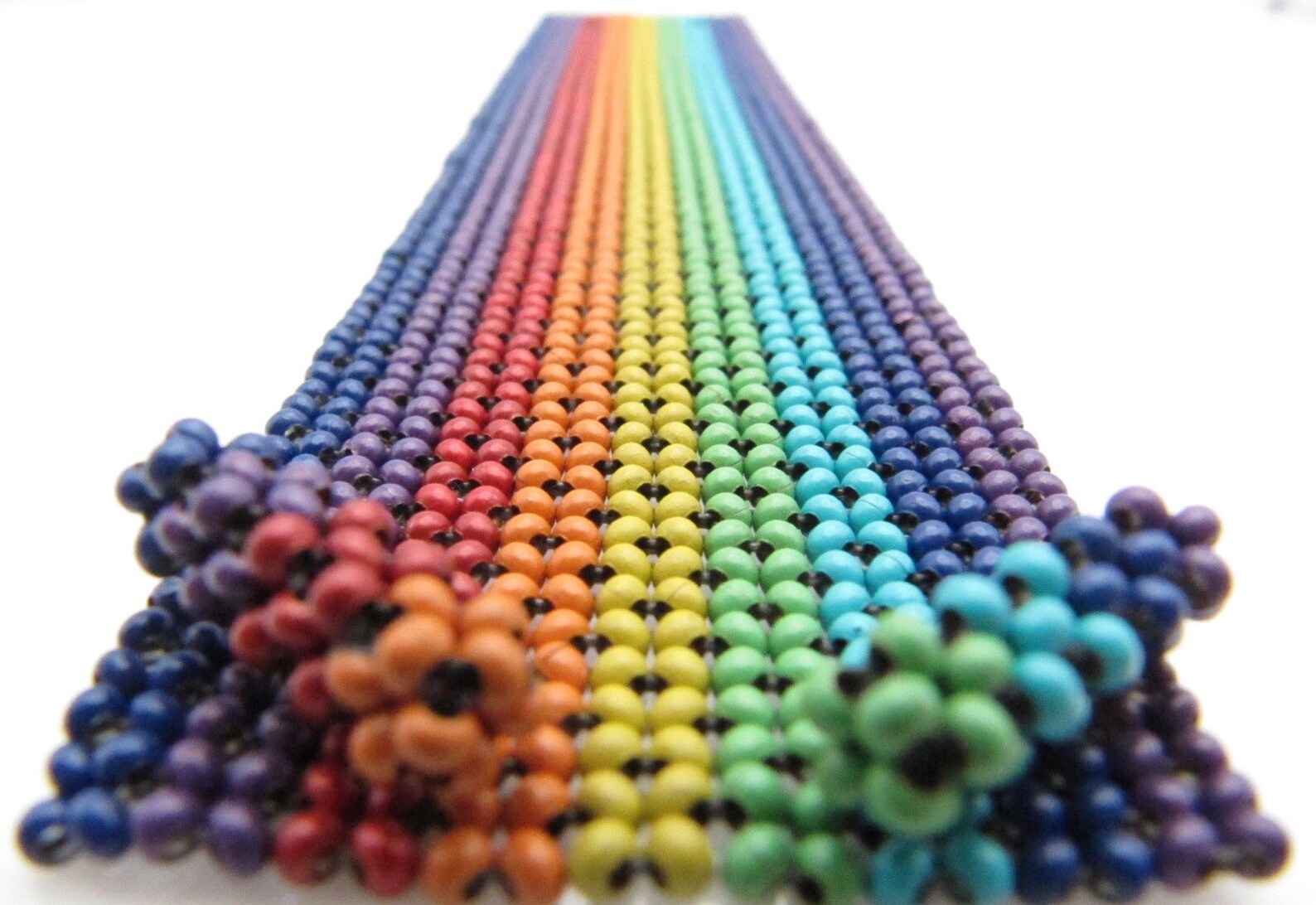 Pattern Only ** - Diagonal Right Angle Weave - Rainbow Pattern - PRIDE ...