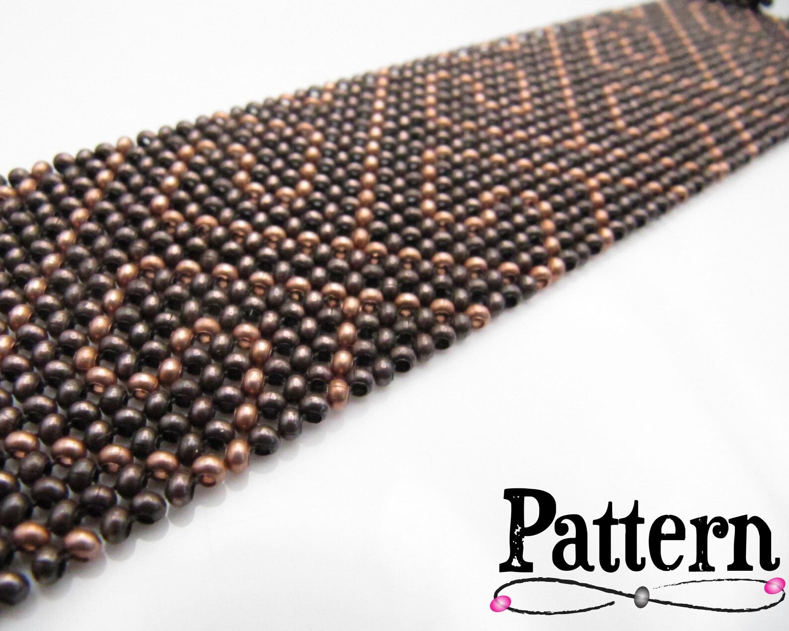 Pattern Only ** - Diagonal Right Angle Weave - 2-tone Repetitive ...