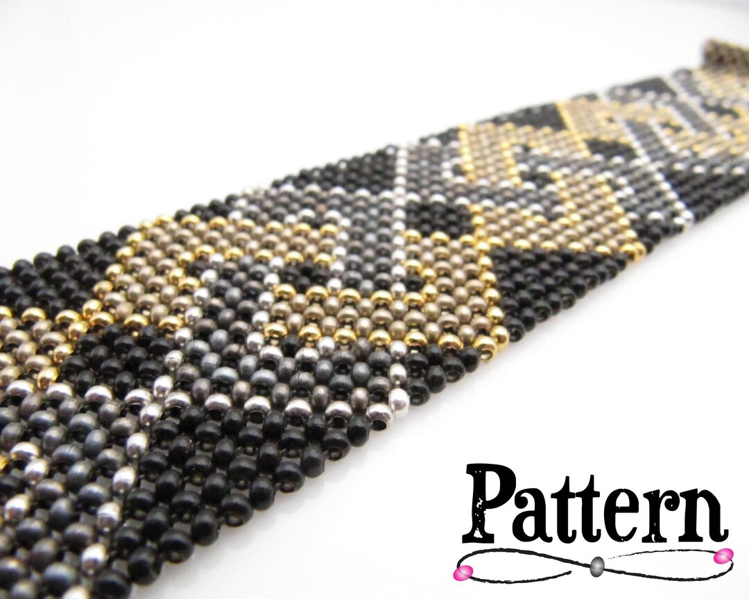 Pattern Only ** - Diagonal Right Angle Weave - Interlocking - Instant ...