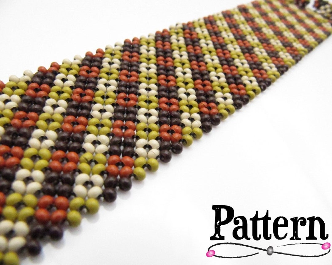 Pattern Only ** - Right Angle Weave - Little Squares - Instant PDF ...