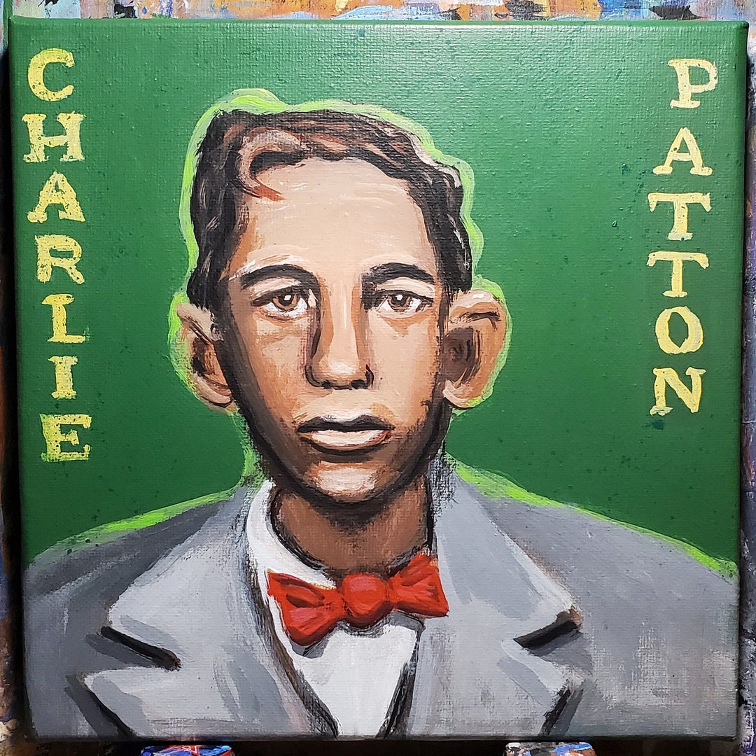 Charley Charlie Patton Original Painting Blues Musician Outsider Folk ...