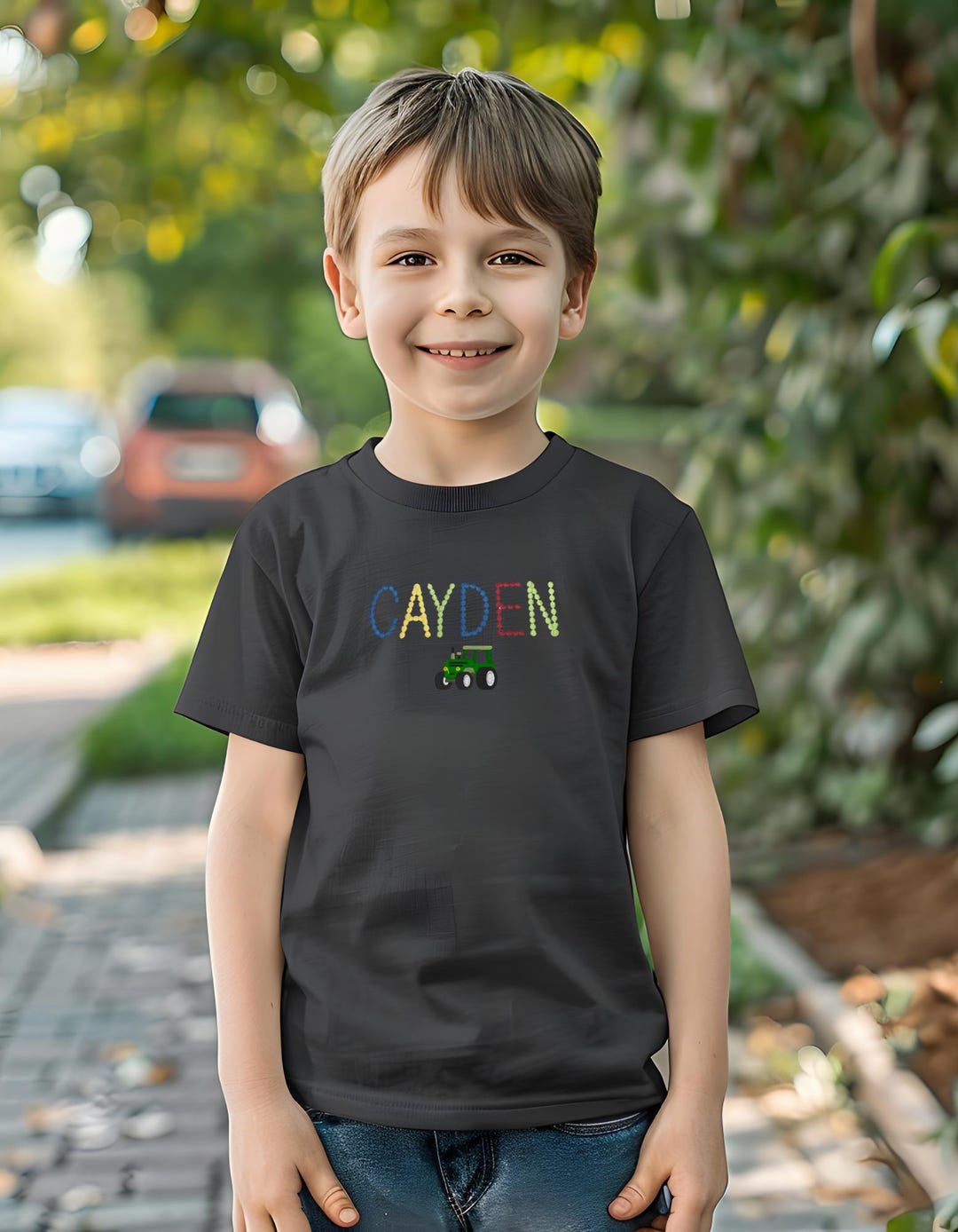 Personalized Embroidered Name Shirt: Custom Cotton Toddler Tee - Etsy